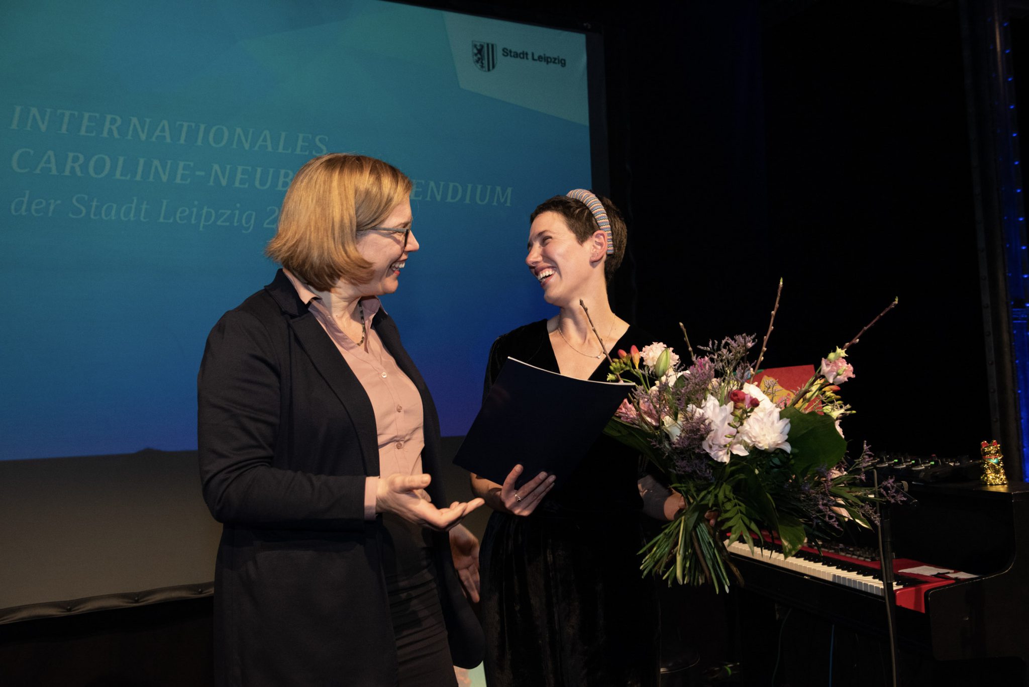 Leipzig Culture Minister Skadi Jennicke awards Samara Hersch The ...