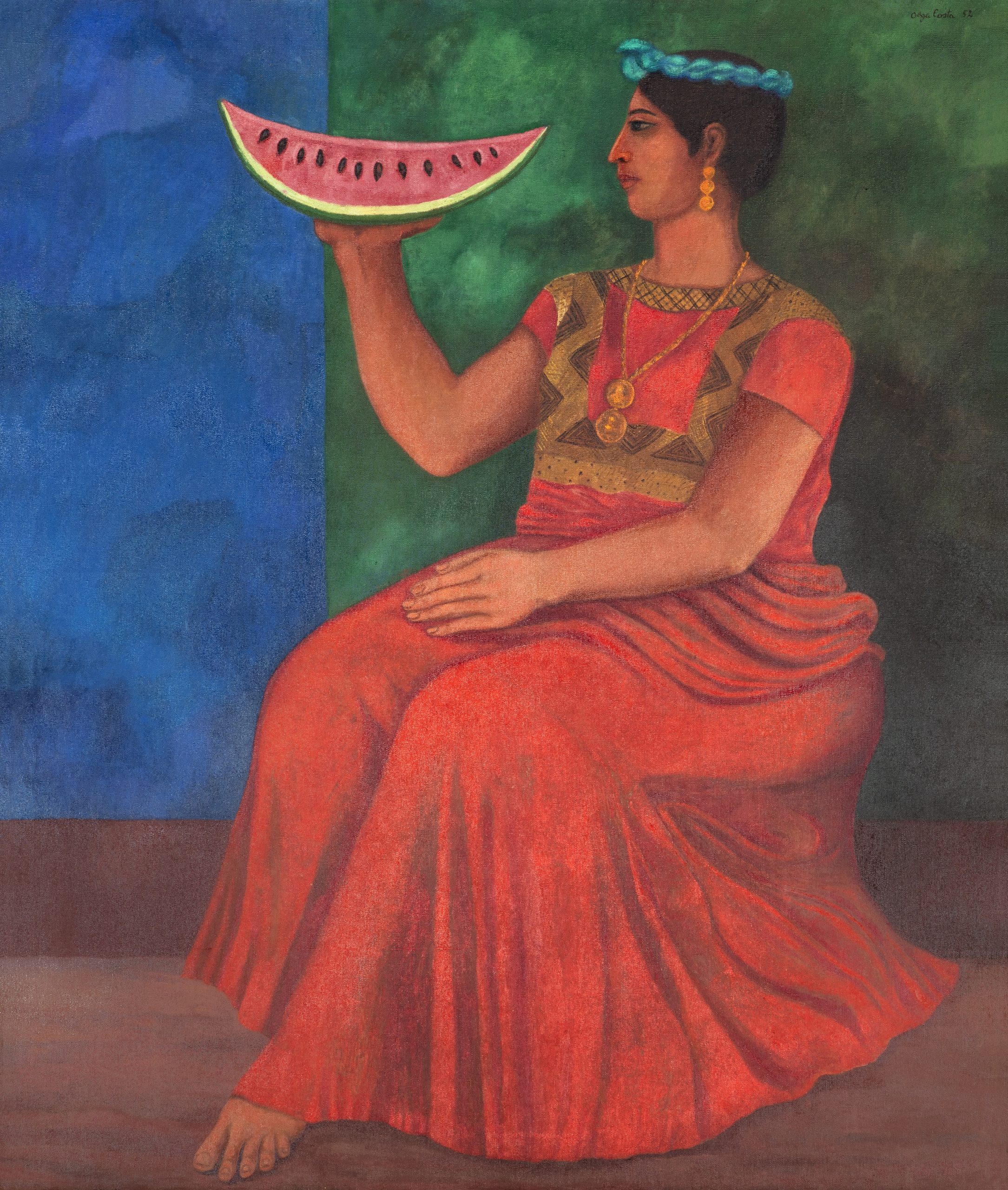 Olga Costa_Tehuana_con_sandìa - Leipzig Glocal Publishing